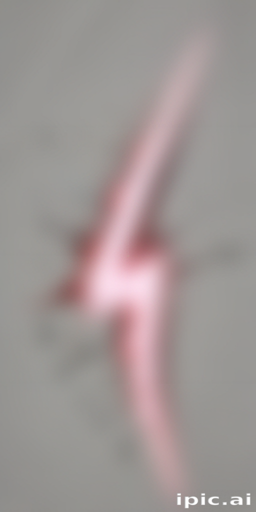 Abstract Representation of a Lightning Bolt on a Soft Background