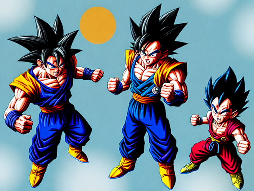 Goku y vegeta vector