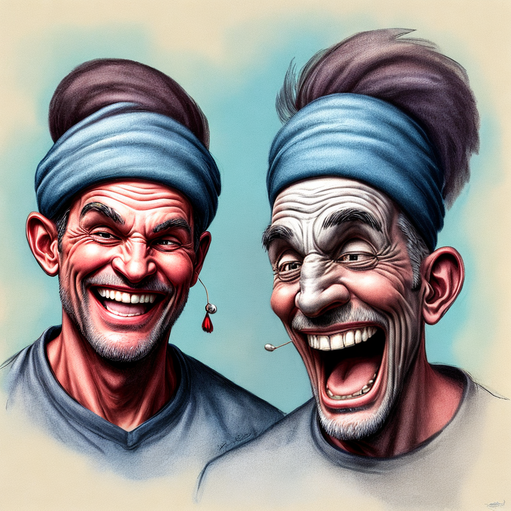 Most Joyful Smile Popeye, Digital Fine Art (copy-right free)