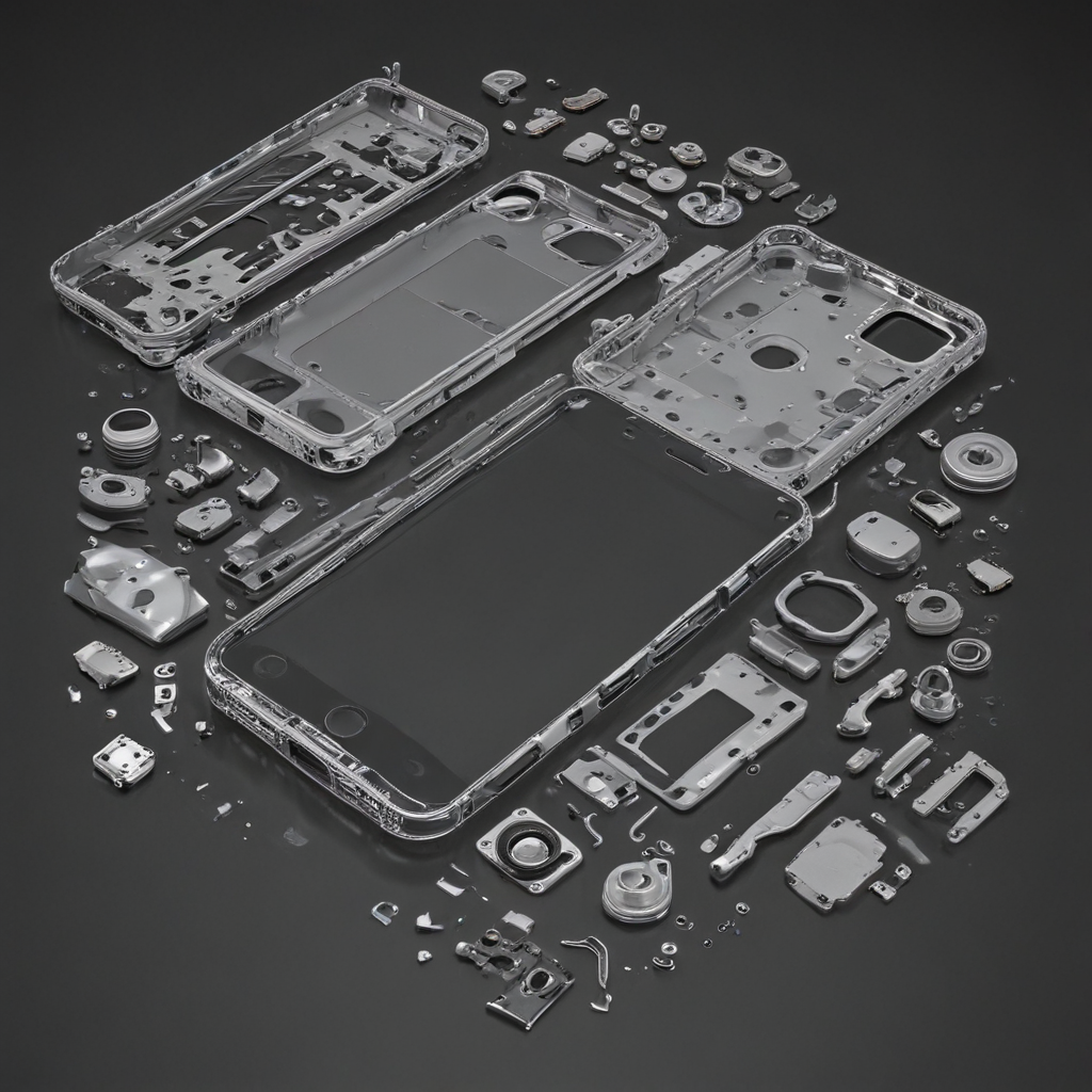 phone exploded view cad