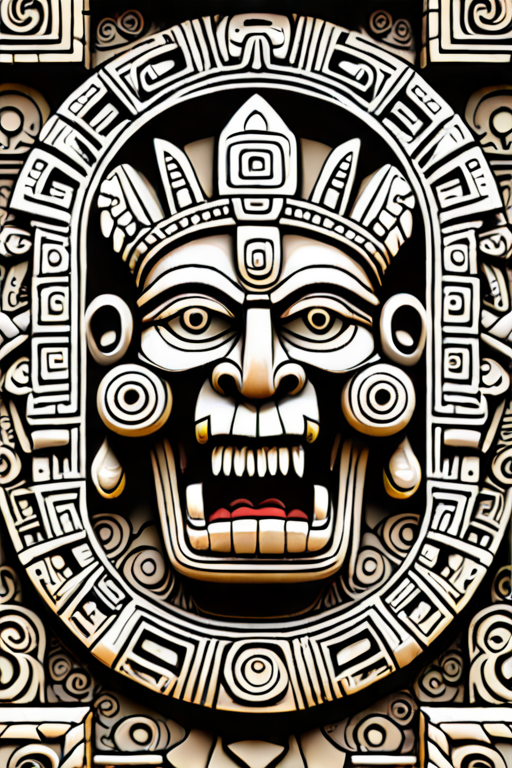a scary mayan stone stateau