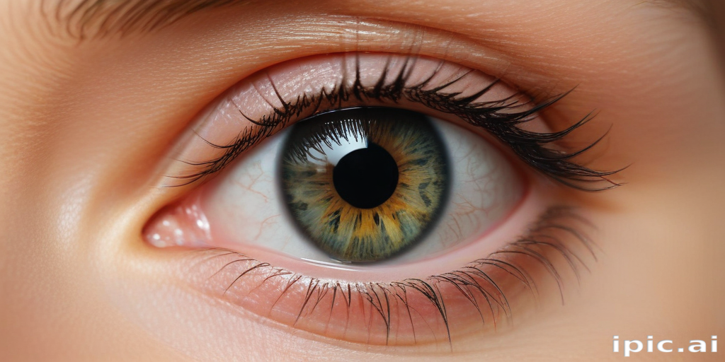 Close-Up of a Detailed Human Eye with Vibrant Colors and Textures