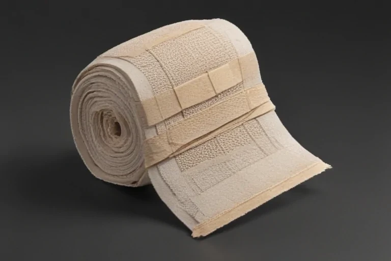 Rolled Medical Bandage Ready for Use in First Aid and Wound Care