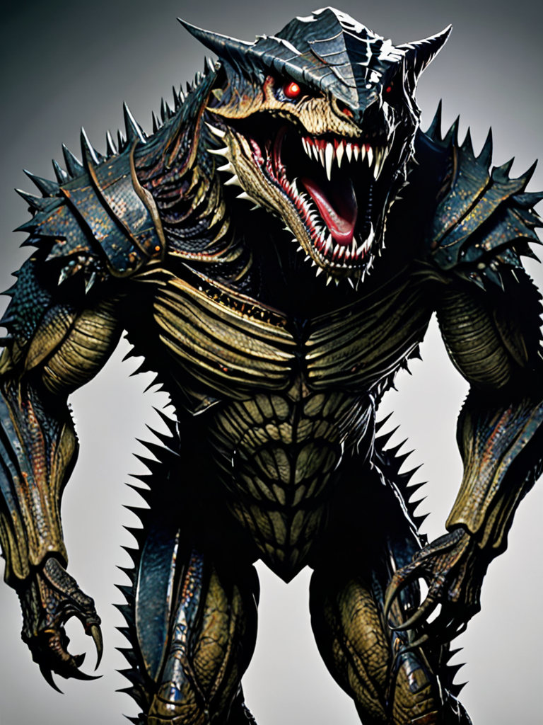 A humanoid creature with sharp teeth