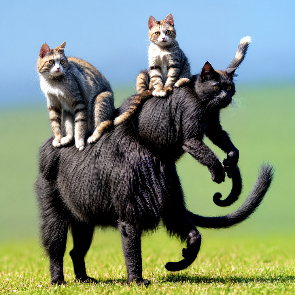 cat Shirazi cat warrior samurai on his back a very beautiful free ...