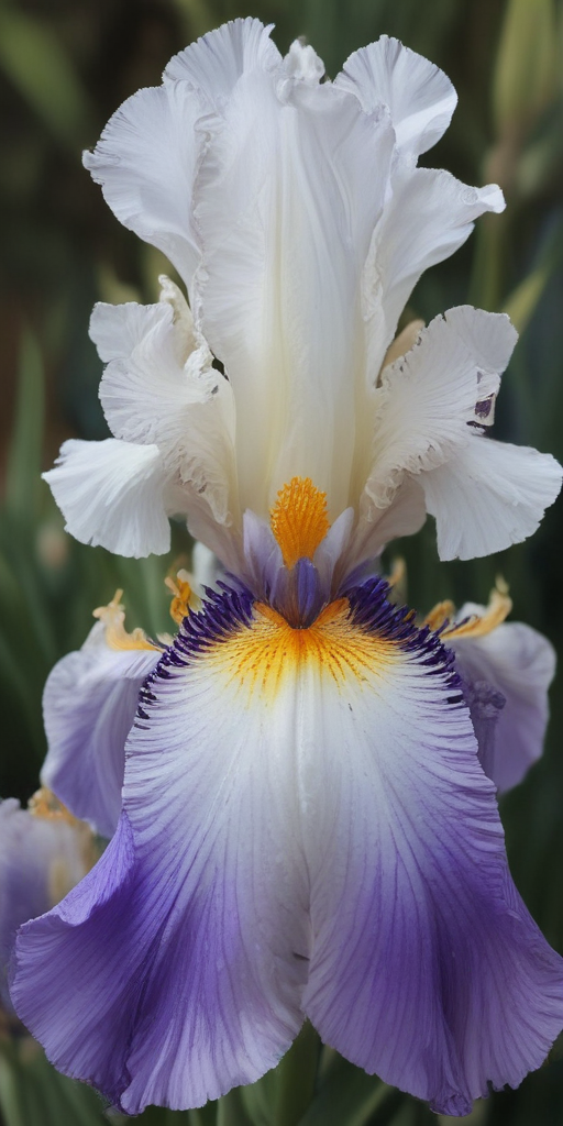 Stunning Close-Up of a Vibrant Iris Flower Showcasing Its Unique Colors