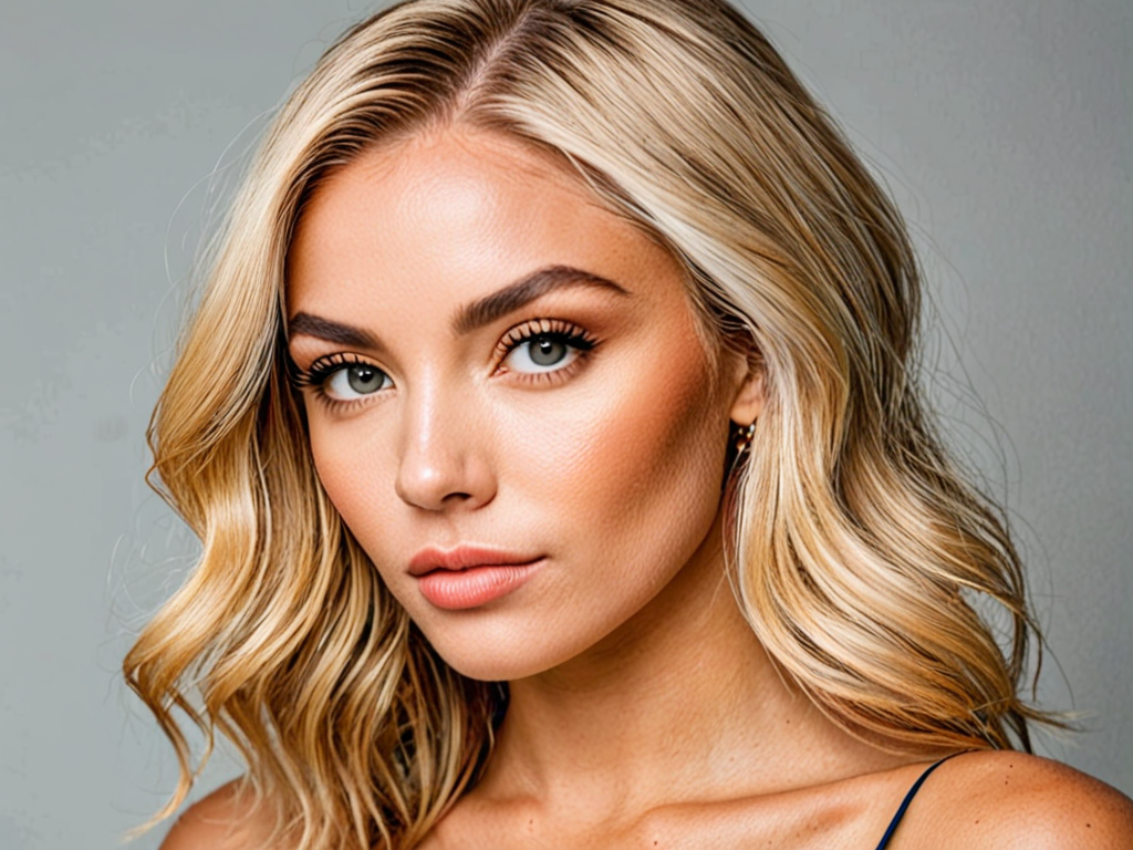 woman with blond hair influencer