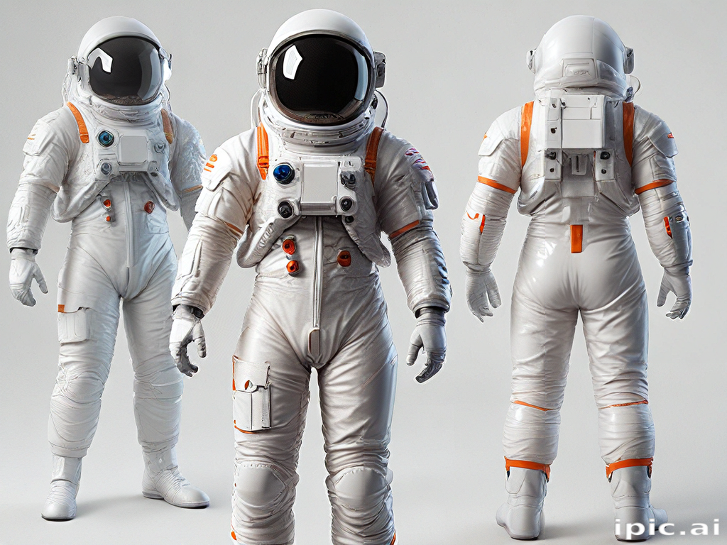 Futuristic Astronaut Suit Design Showcasing Advanced Space Exploration ...