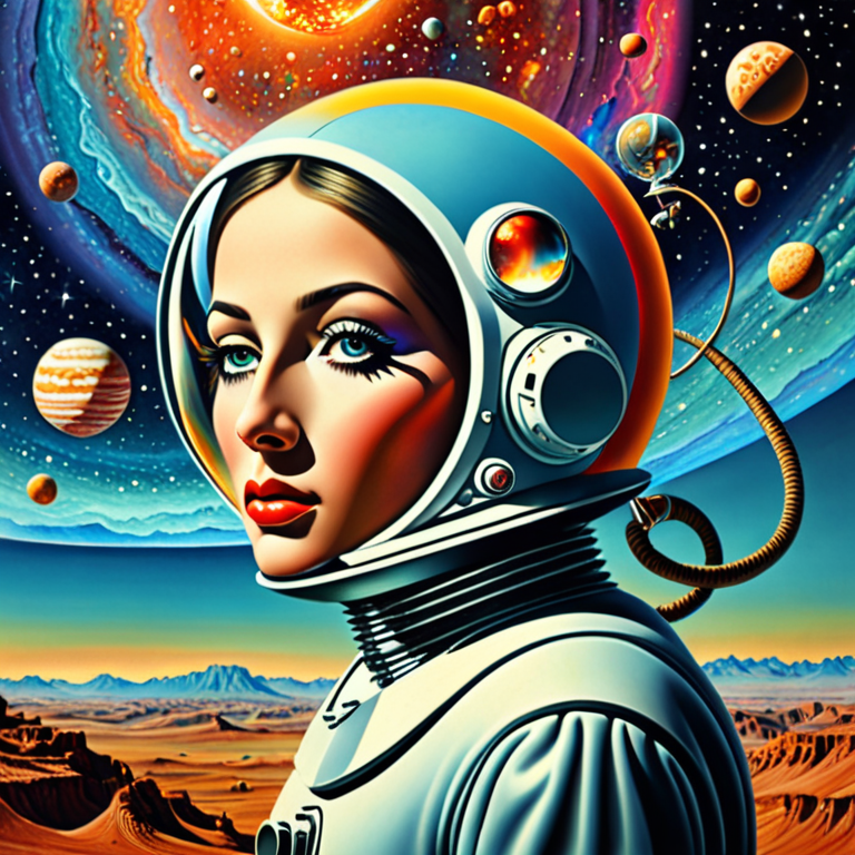 dream machine sign surreal space art
