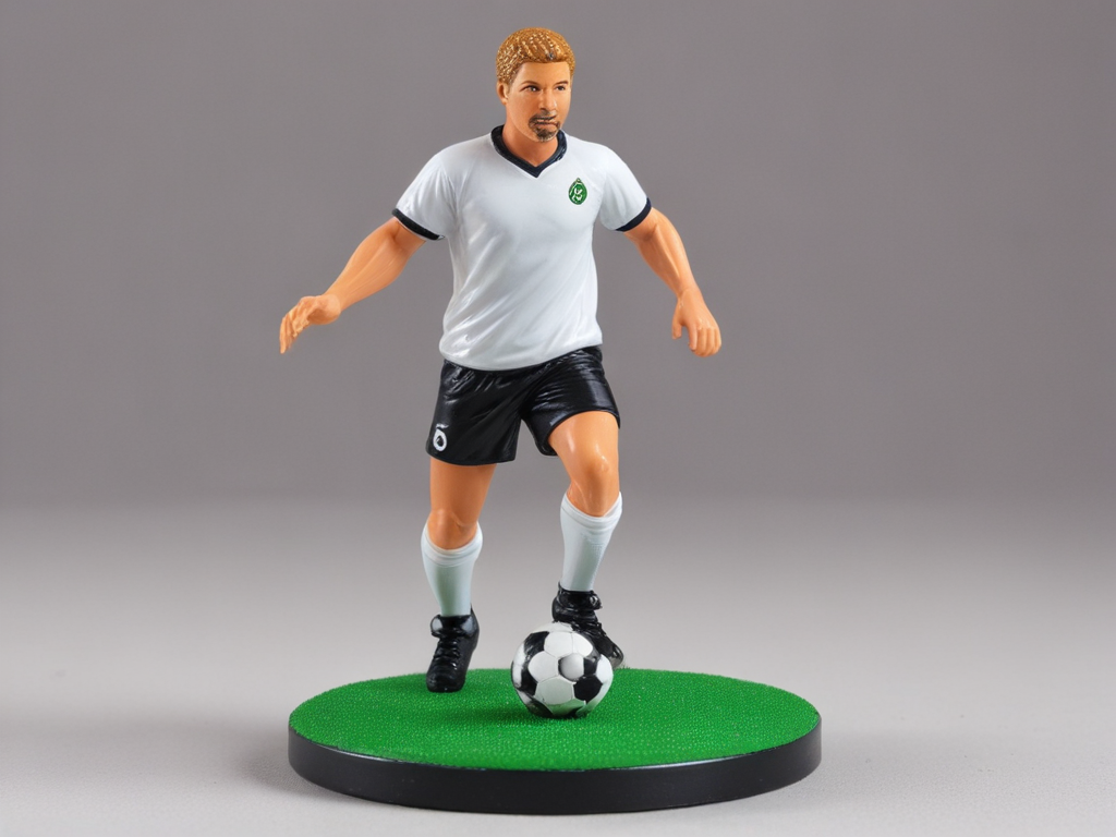 Subbuteo style soccer player