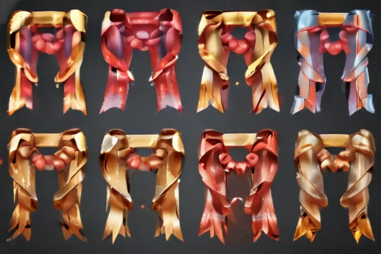 Colorful Collection of Decorative Ribbons in Various Styles and Patterns