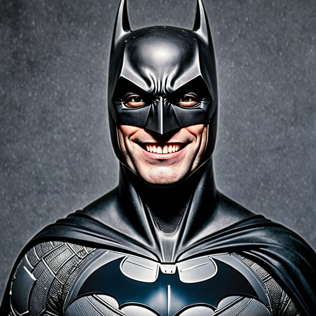Batman smiling