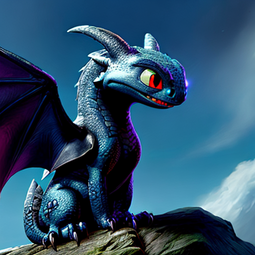 Toothless from how to train your dragon
