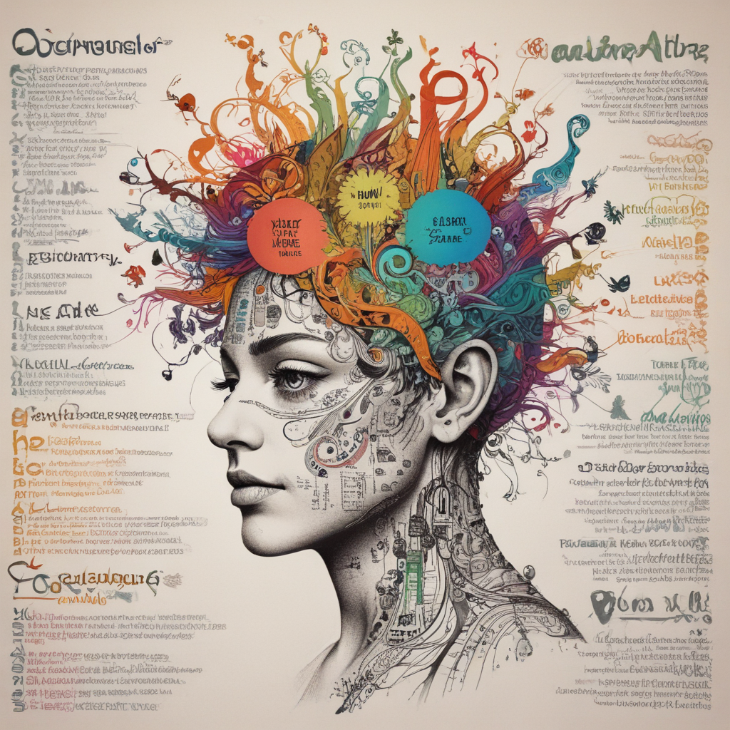 visual culture collage mind map colorful