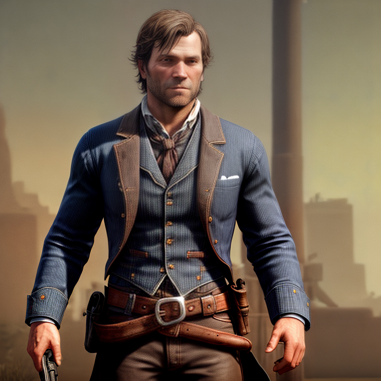 Arthur morgan in a maid outfit