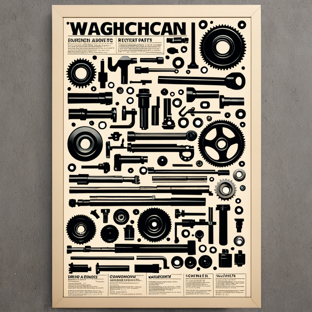 poster with mechanic parts