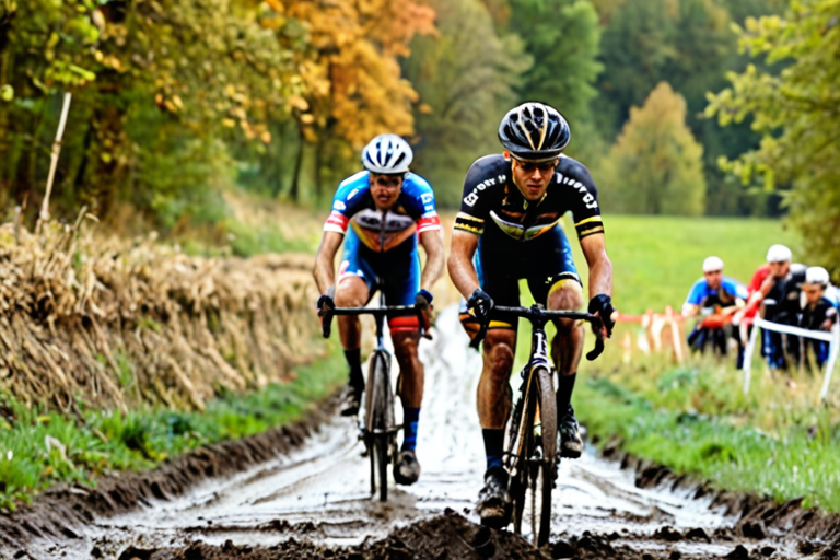 realistic photo where on the left hand side you see a male competitive ...