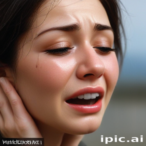 Emotional Close-Up of a Woman Expressing Pain and Distress