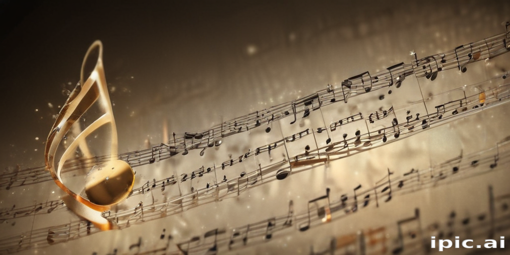 Melodic Journey: A Beautiful Representation of Music and Harmony in Art