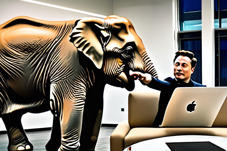 Elon Musk with an elephant in the room