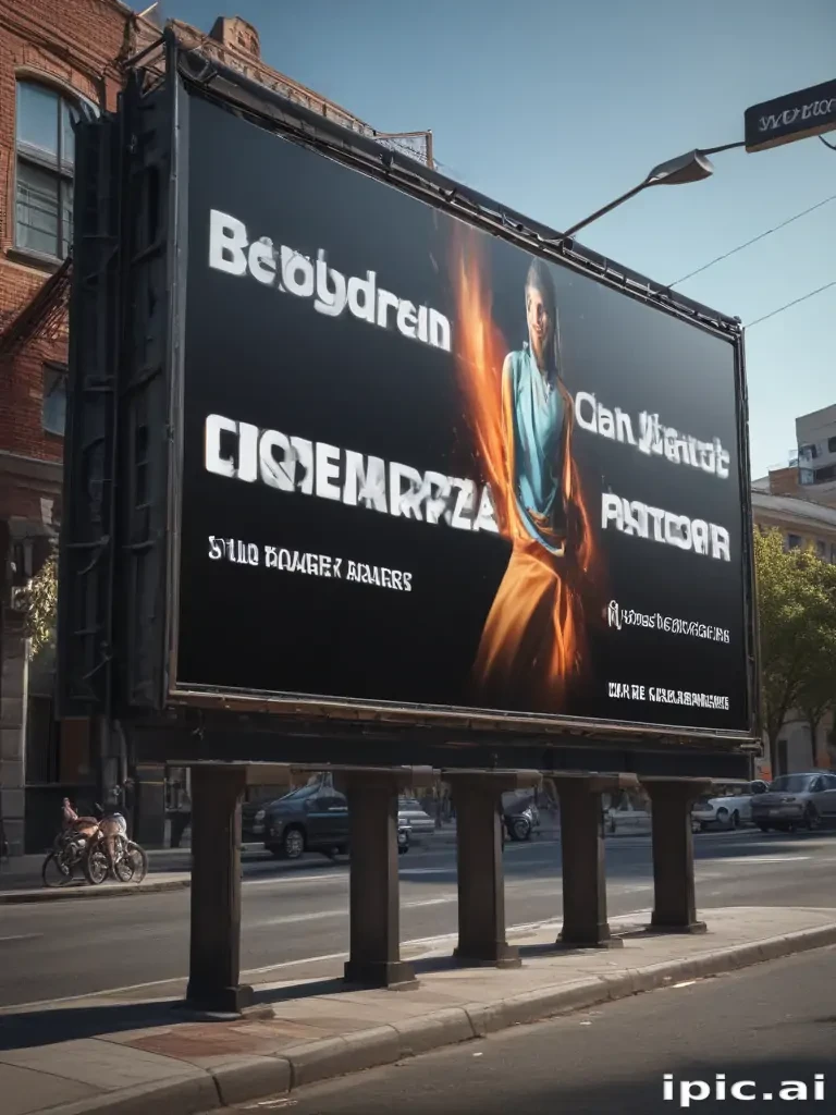 Eye-Catching Billboard Promoting a Unique Artistic Experience in the City