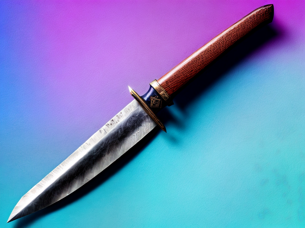 object, great sword, flying on a background with purple rays