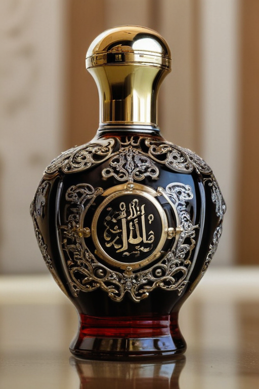 Oud Perfume Bottle Design with name Oud Al Nafs in English