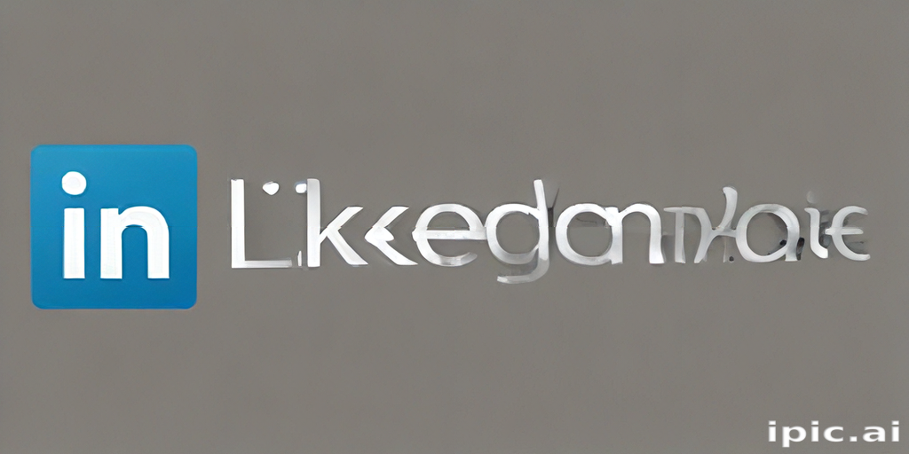 Creative Interpretation of LinkedIn Logo Featuring Unique Typography ...