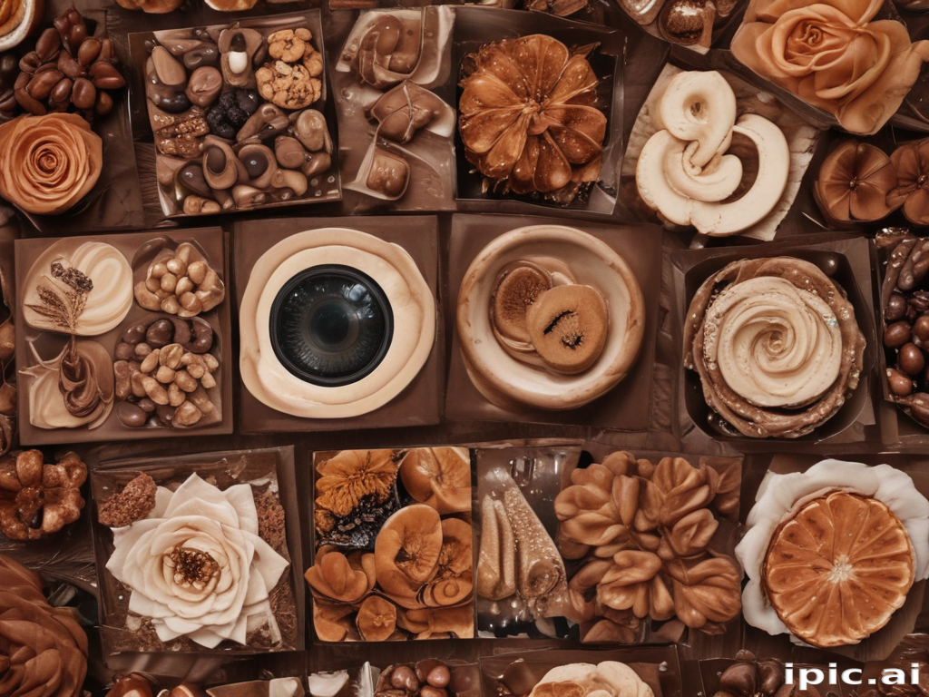 A Beautiful Arrangement of Decorative Sweets and Gourmet Treats ...