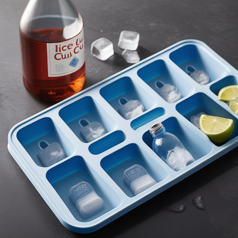 Creative Ice Tray Design for Easy Ice Cube and Water Bottle Storage