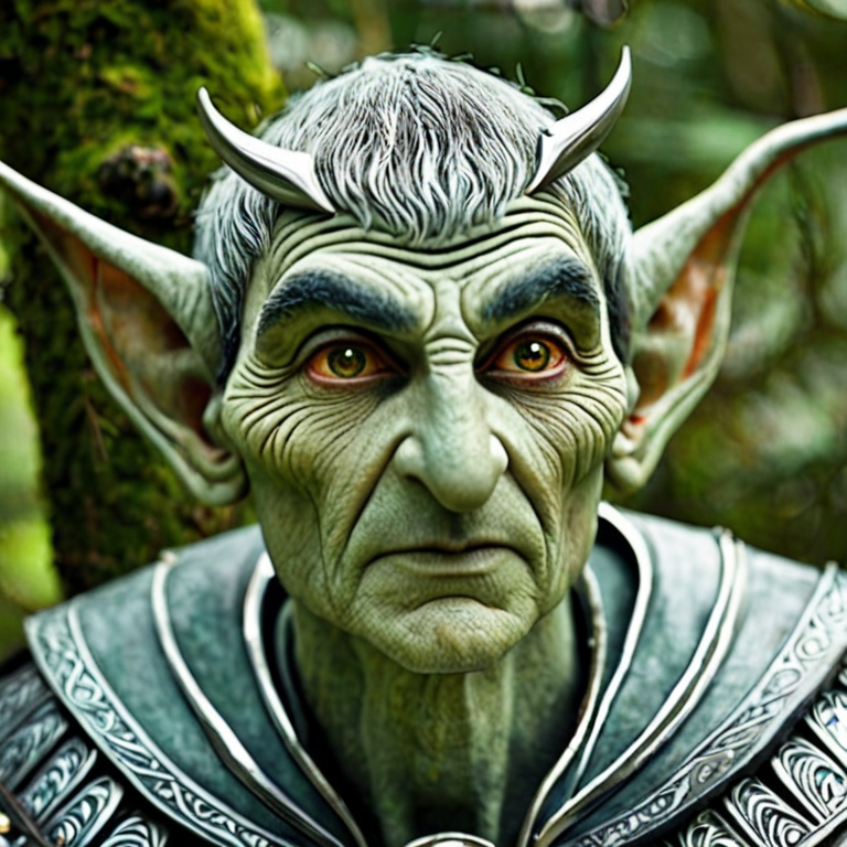 Poderia criar um Elfo Druida de cabelos brancos e com os olhos roxos ...