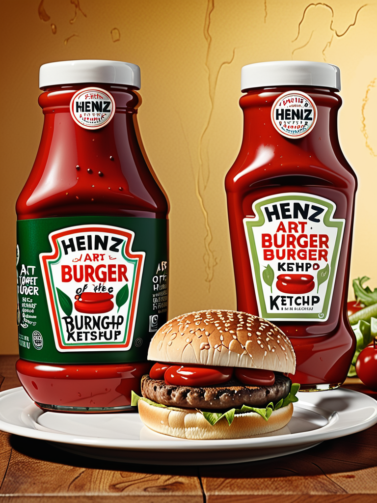 Creative Heinz Ketchup Bottles Featuring Unique Burger-Themed Artwork ...