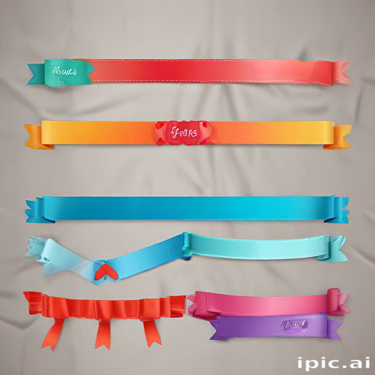 Colorful Collection of Decorative Ribbons for Various Creative Projects ...