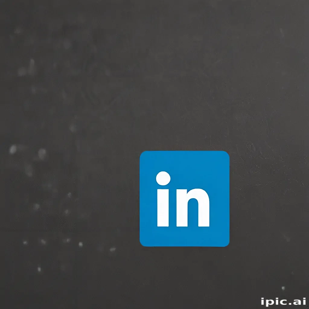 LinkedIn Logo Displayed on a Dark Background for Professional Networking