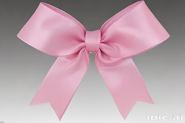 A Beautiful Pink Satin Bow Perfect for Gift Wrapping and Decorations