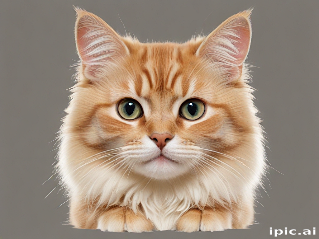 A Fluffy Ginger Cat with Striking Green Eyes and Soft Fur