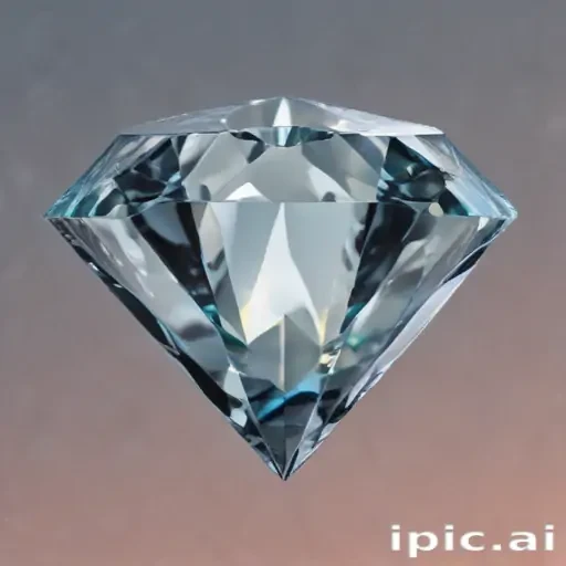 Brilliantly Cut Diamond Sparkling Against a Subtle Gradient Background