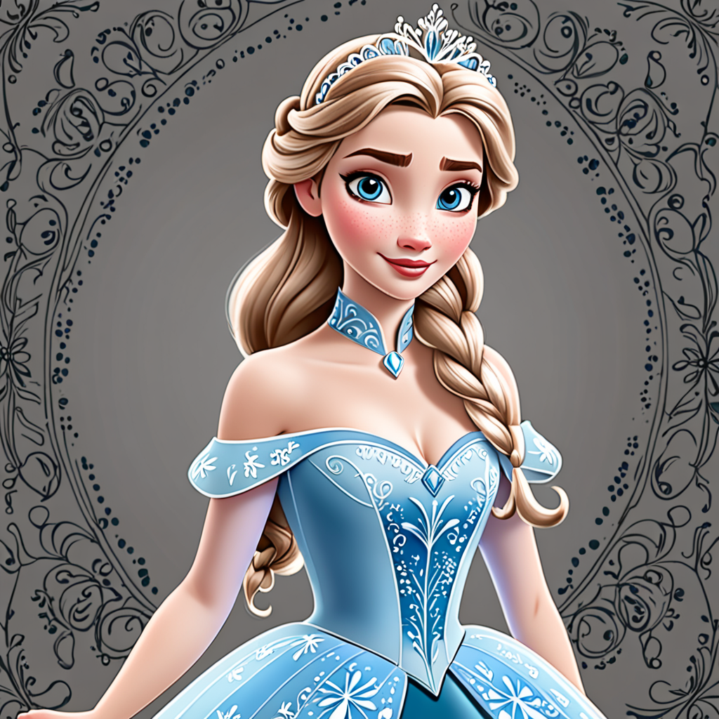 Anna fron cartoon Frozen as cinderella from the cartoon cinderella ...