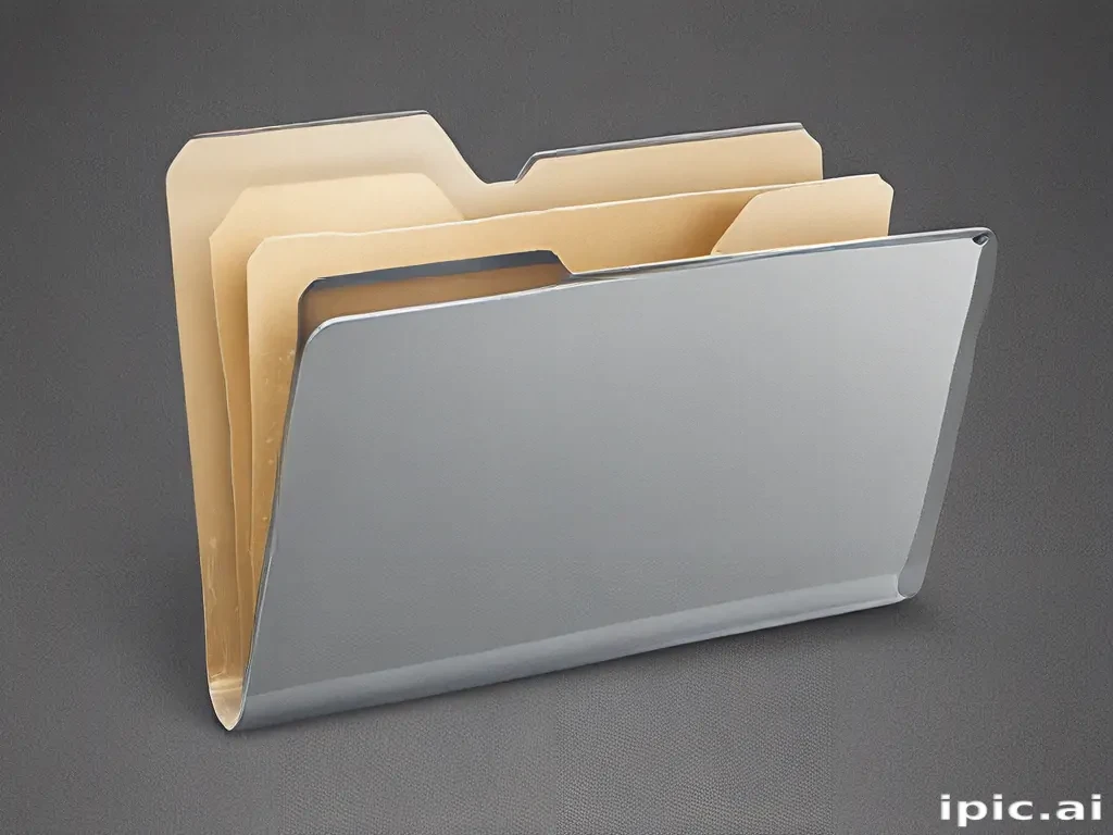 Organized Document Folder Displaying Neatly Arranged Paper Files for ...