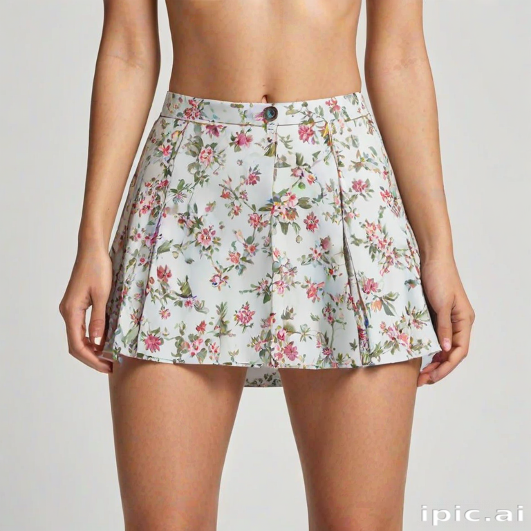 Floral Print Mini Skirt Perfect for Spring and Summer Fashion Trends