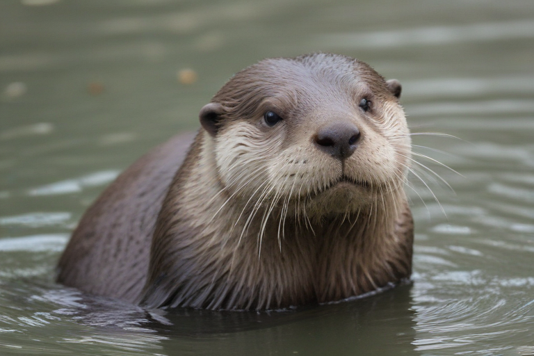a depressed otter