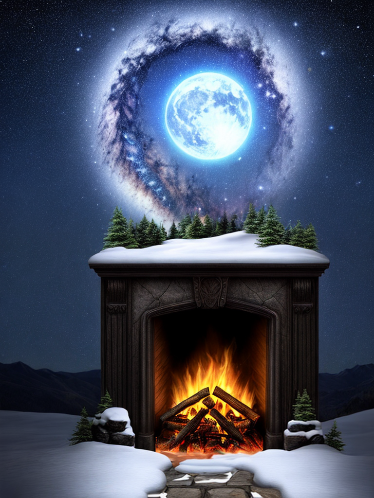 winter solstice fire darkness