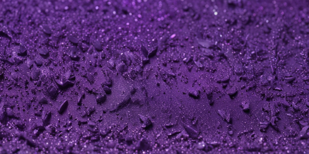Close-Up View of Shimmering Purple Texture with Sparkling Crystal-Like ...
