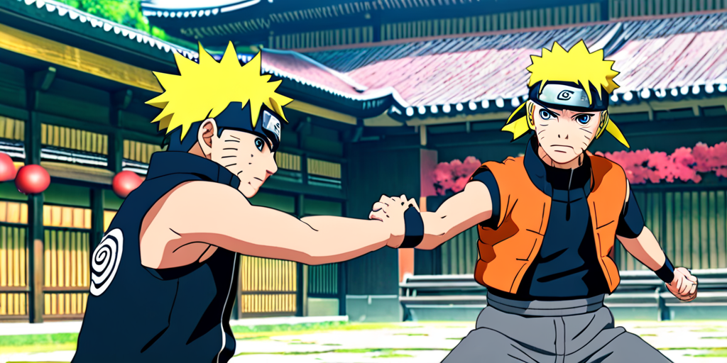 Naruto hitting Sakura