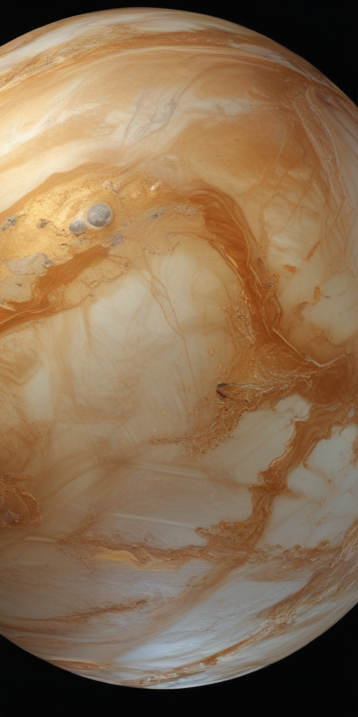 A Stunning Close-Up of Jupiter's Swirling Clouds and Atmospheric Patterns.