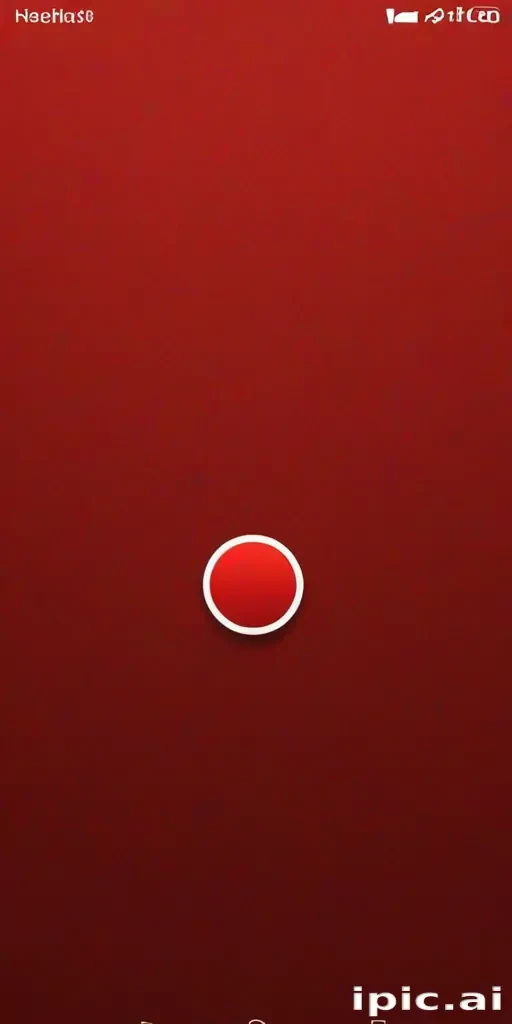 Minimalist Design Featuring a Central Red Circle on a Red Background