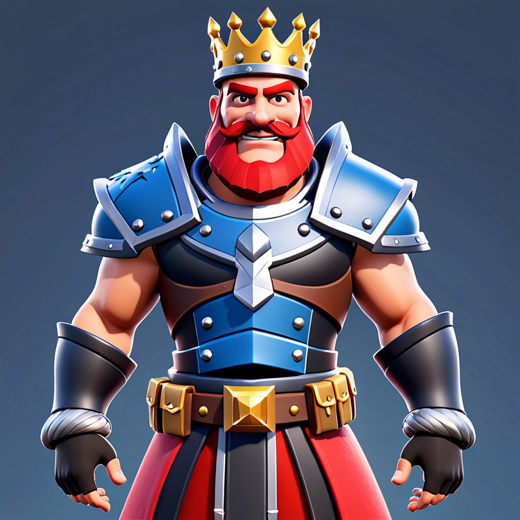 Red King from clash royale Fortinite skin, fortnite style
