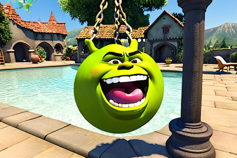 Shrek wrecking ball