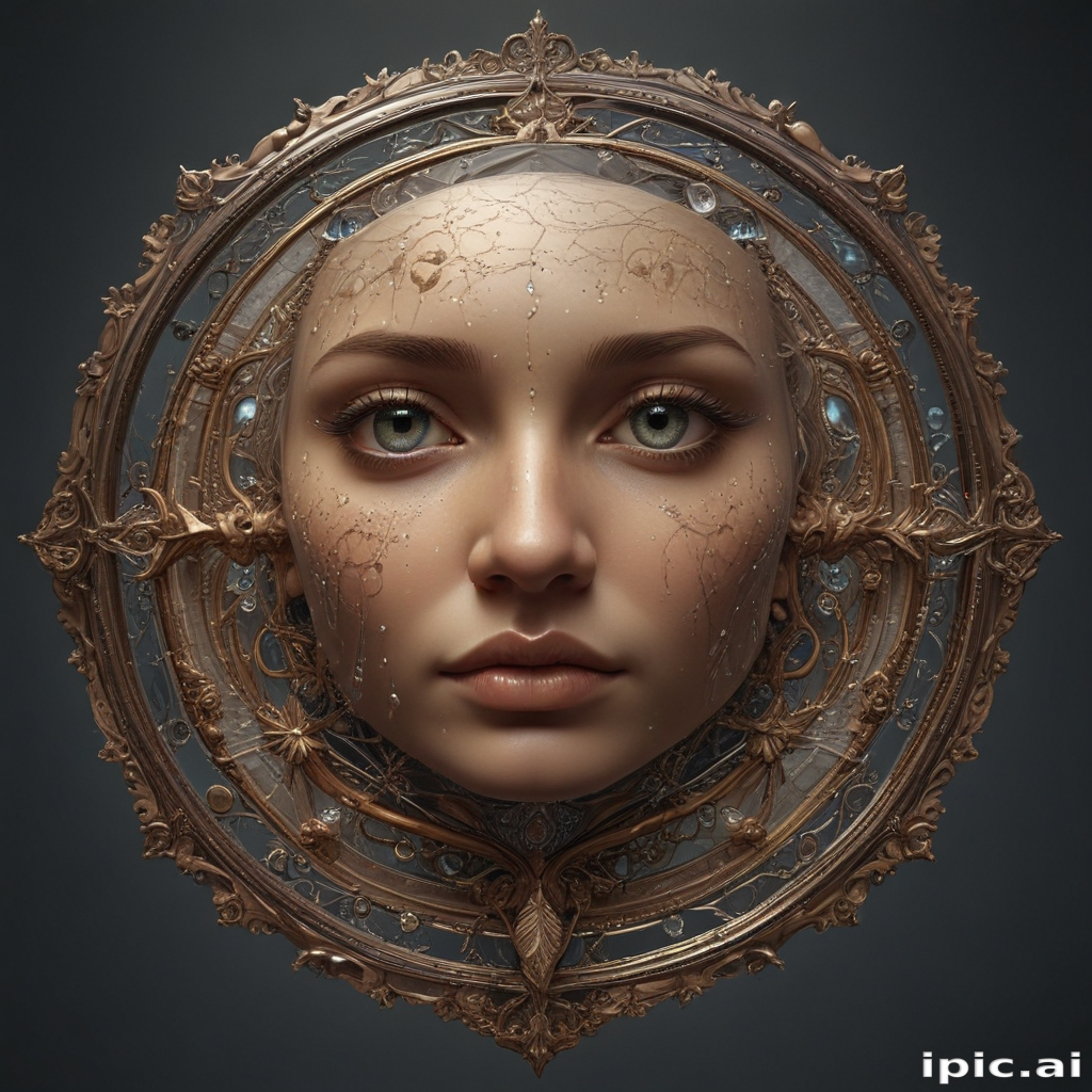 Intricate Artistry: A Stunning Portrait of a Fantasy-Inspired Female Face
