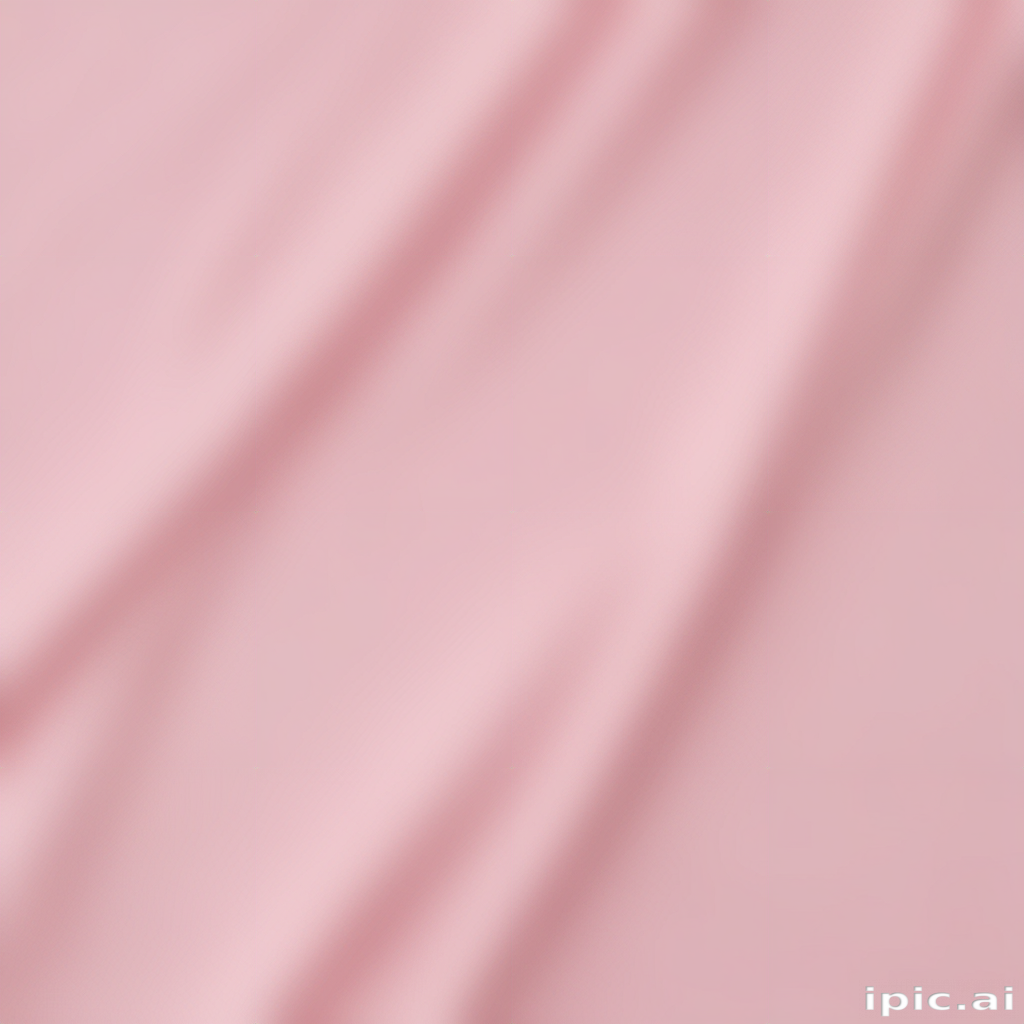Soft Pink Fabric Draped Smoothly, Creating Gentle Waves and Textures.